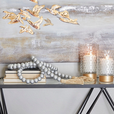 Bayberry Lane Carved Garland with Fringe Tassel | Ashley