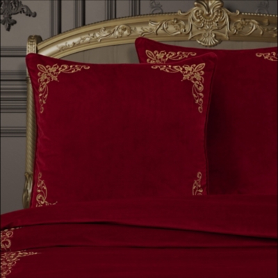 Click here for J. Queen New York Noelle Crimson Euro Sham prices