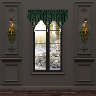 Click here for J. Queen New York Noelle Evergreen Window Ascot Va... prices