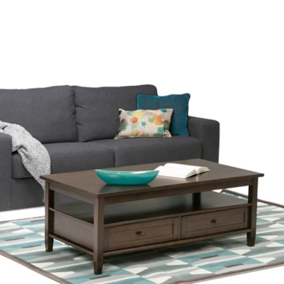 Click here for Simpli Home Warm Shaker Coffee Table  Tobacco Brow... prices