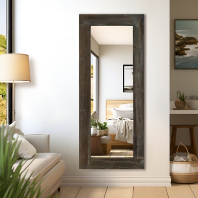 Click here for Feronia Rectangular Full Length Leaning Mirror  Br... prices