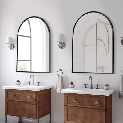Click here for Feronia 32 Arched Bathroom Wall Mirror (Set of 2)... prices