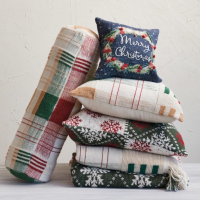 Click here for Joyful Pillow with Wreath  Multi prices