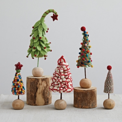 Click here for Blissful Pom Pom Tree with Base  Multi prices