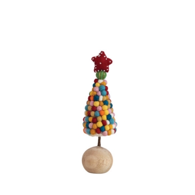 Blissful Pom Pom Tree with Base | Ashley
