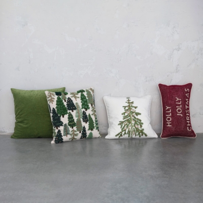 Click here for Cheer Embroidered Tree Pillow  Multi prices