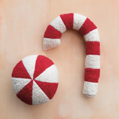 Click here for Sugar Candy Cane Pillow  Red/White prices