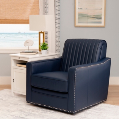 Click here for Linon Linea Swivel Accent Chair  Navy prices