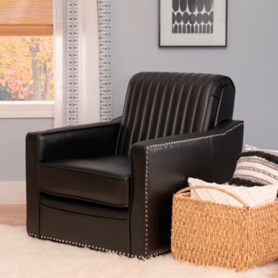 Click here for Linon Linea Swivel Accent Chair  Black prices