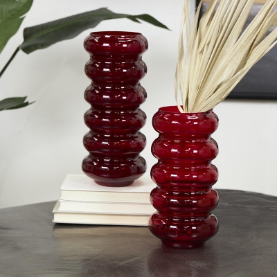 Click here for The Novogratz Bubble Vase (Set of 2)  Red prices