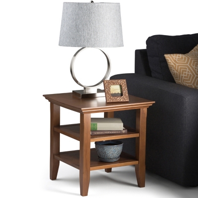Click here for Simpli Home Acadian End Table  Light Golden Brown prices