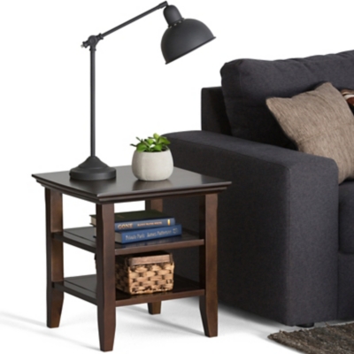 Click here for Simpli Home Acadian End Table  Brunette Brown prices