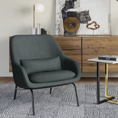 Click here for Simpli Home Elmont Accent Chair  Steel Gray prices