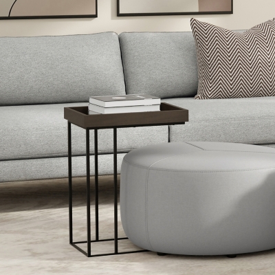 Click here for Simpli Home Gallagher C-Shaped End Table  Walnut B... prices