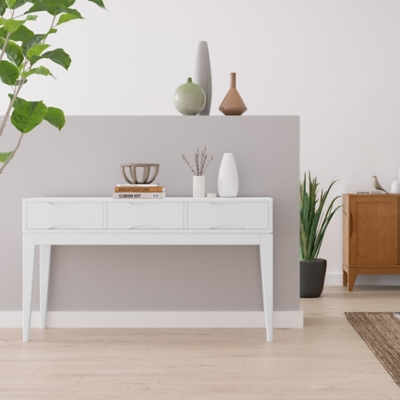 Click here for Simpli Home Harper Console Sofa Table  White prices