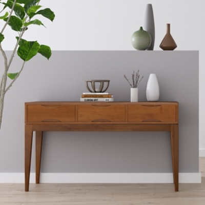 Click here for Simpli Home Harper Console Sofa Table  Teak Brown prices