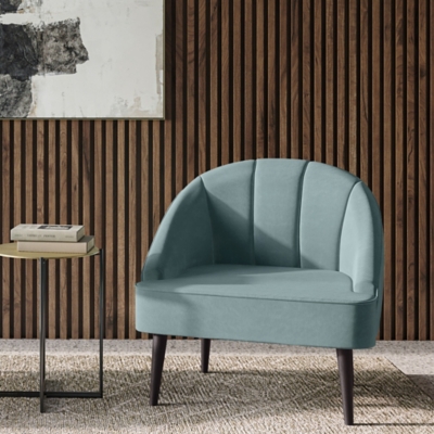 Click here for Simpli Home Harrah Accent Chair  Seafoam Blue prices