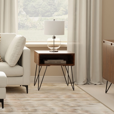 Click here for Simpli Home Hunter End Table  Walnut prices