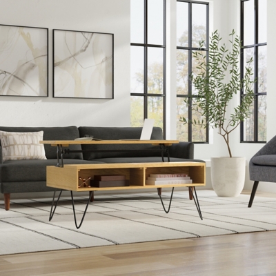 Click here for Simpli Home Hunter Lift Top Coffee Table  Oak prices