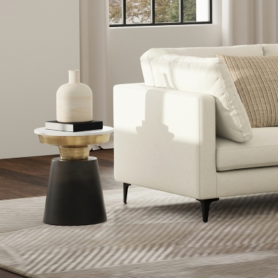 Click here for Simpli Home Jaxine Side Table  Black/Gold prices