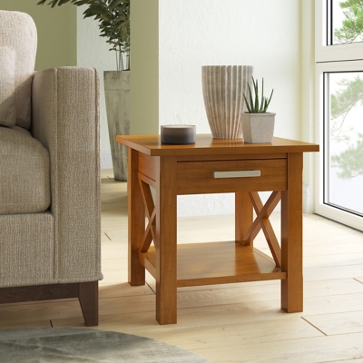 Click here for Simpli Home Kitchener End Table  Light Golden Brow... prices