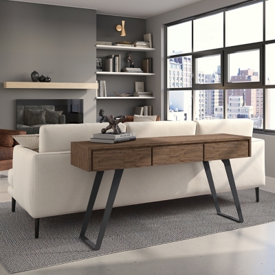 Click here for Simpli Home Lowry Console Sofa Table  Rustic Natur... prices