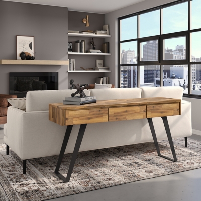 Click here for Simpli Home Lowry Console Sofa Table  Distressed G... prices