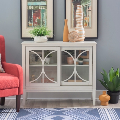 Click here for Linon Lenna 42 Accent Cabinet  Antique White prices