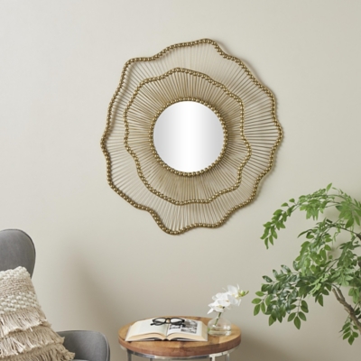 Click here for Bayberry Lane Wall Mirror with Layered Floral Fram... prices