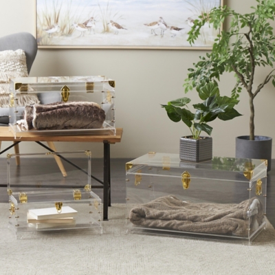 Click here for Bayberry Lane Storage Trunk with Studded Details (... prices
