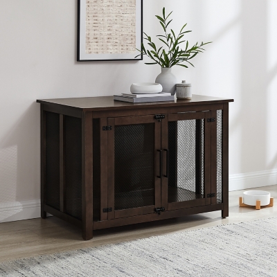 Click here for Crosley Furniture Dane Credenza Dog Crate  Brown prices