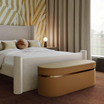 Click here for TOV Furniture Pomp Bench  Honey prices
