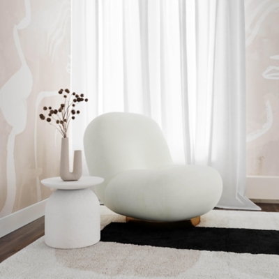 Click here for TOV Furniture Aloe Side Table  White prices