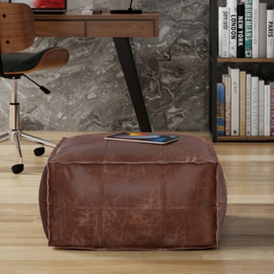 Click here for Simpli Home Sheffield Coffee Table Pouf  Distresse... prices