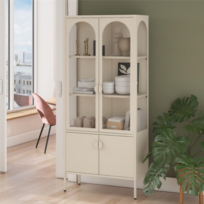 Click here for CosmoLiving by Cosmopolitan Chloe Cabinet with 2 G... prices