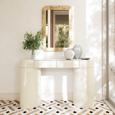 Click here for TOV Furniture Mira Console Table  Cream prices