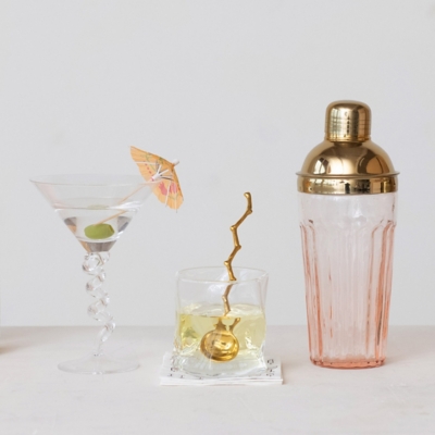 Click here for Storied Home Twisted Stem Martini Glasses Set of 6... prices
