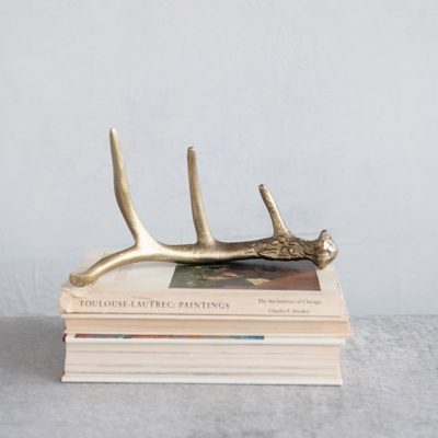 Click here for Storied Home Antler Decorative accent  Gold prices
