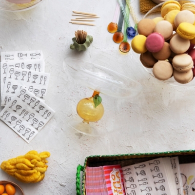 Click here for Storied Home Citrus Charm Food Pedestal  Multi prices