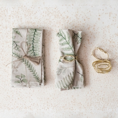 Click here for Storied Home Napkins with Botanical Print (Set of... prices
