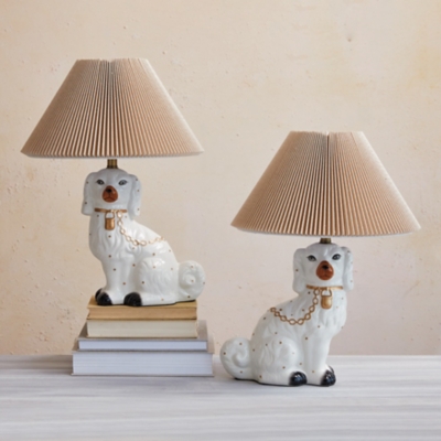 Click here for Storied Home Hand-Painted Staffordshire Table Lamp... prices