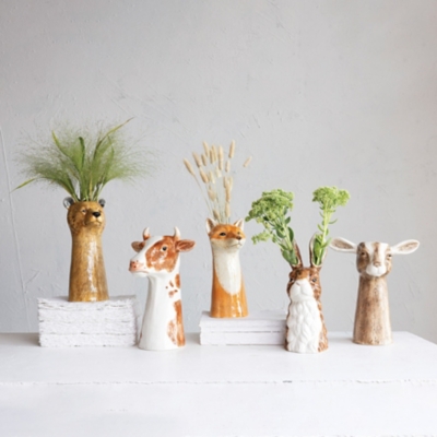 Click here for Storied Home Hand-Painted Decorative Rabbit Vase... prices