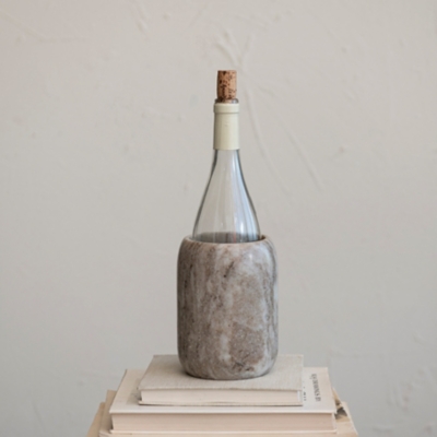 Click here for Storied Home Modern Marble Bottle Holder  White prices