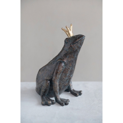 Click here for Storied Home Frog with Crown  Patina prices