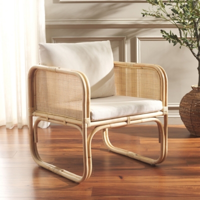 Click here for Safavieh Alybeth Accent Chair  White/Natural prices