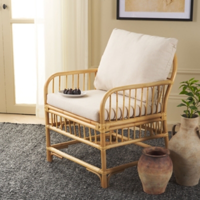 Click here for Safavieh Reiley Accent Chair  White/Natural prices