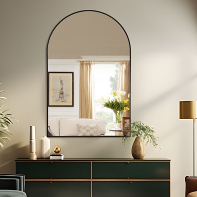Click here for Dovelina Dulcea Arch Wall Mirror (Set of 2)  Black prices