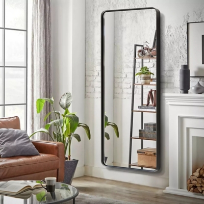 Click here for Dovelina Dulcea Deep Frame Wall Mirror with Rounde... prices