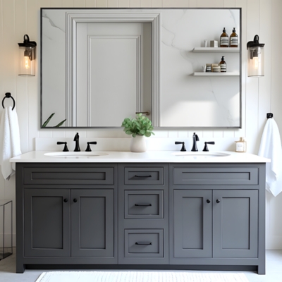 Click here for Dovelina Dulcea Full Length Wall Mirror  Black prices