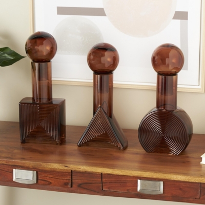 Click here for Bayberry Lane Geometric Textured Groove Jars (Set... prices